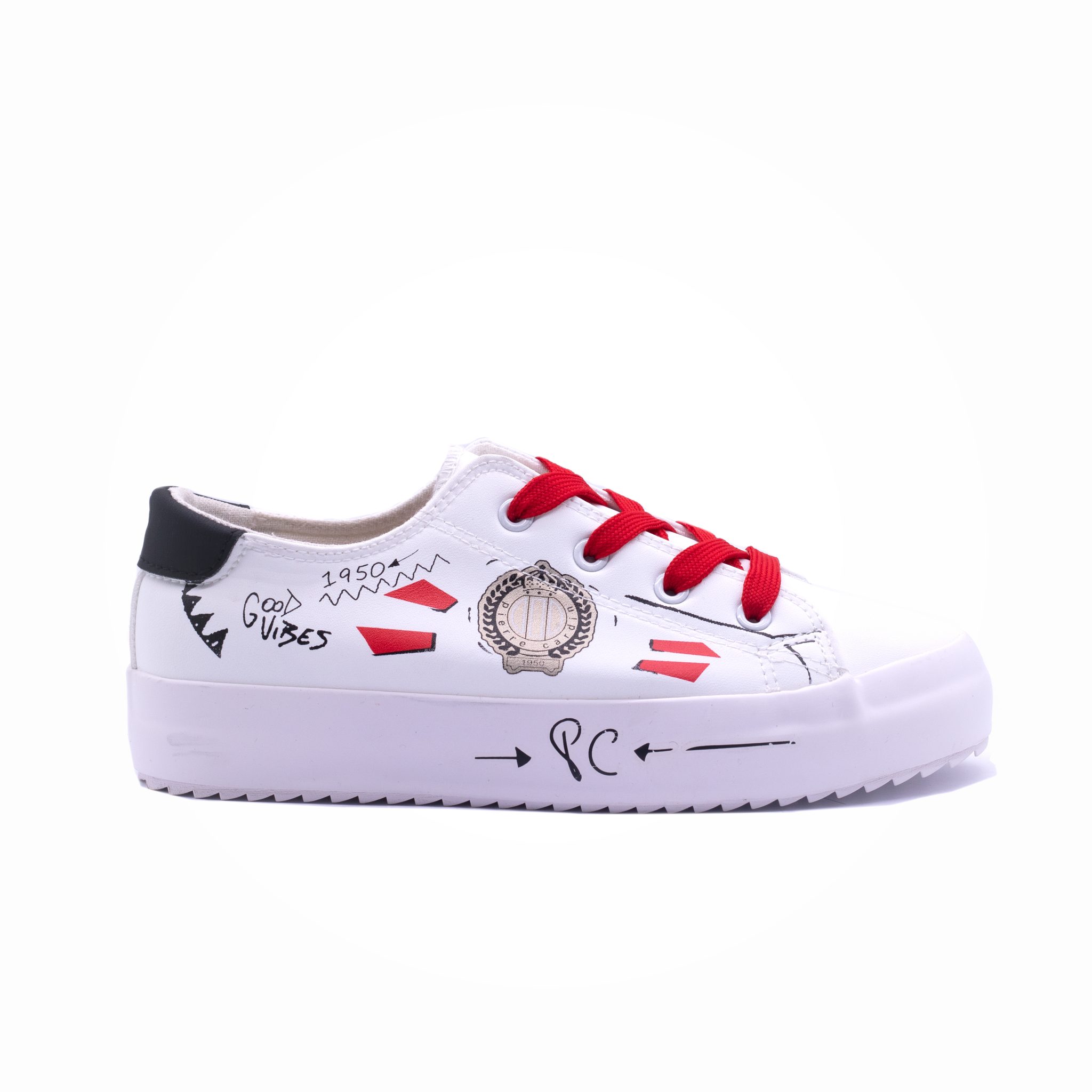 Pierre Cardin Fabiani Sneaker White - Shoe Street